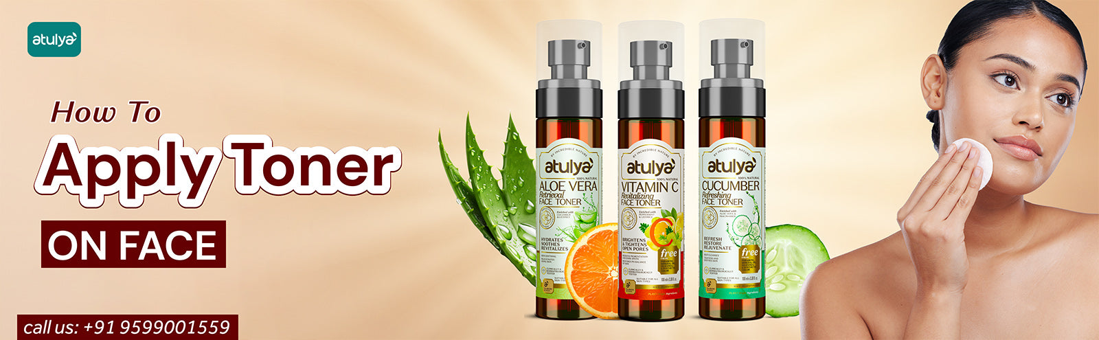 How to apply toner on face – atulya